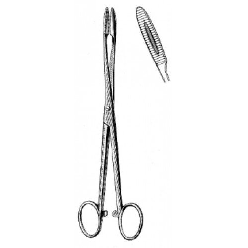 Gross Maier Dressing Forceps, Curved, S/J (Serrated jaws), with Ratchet ...