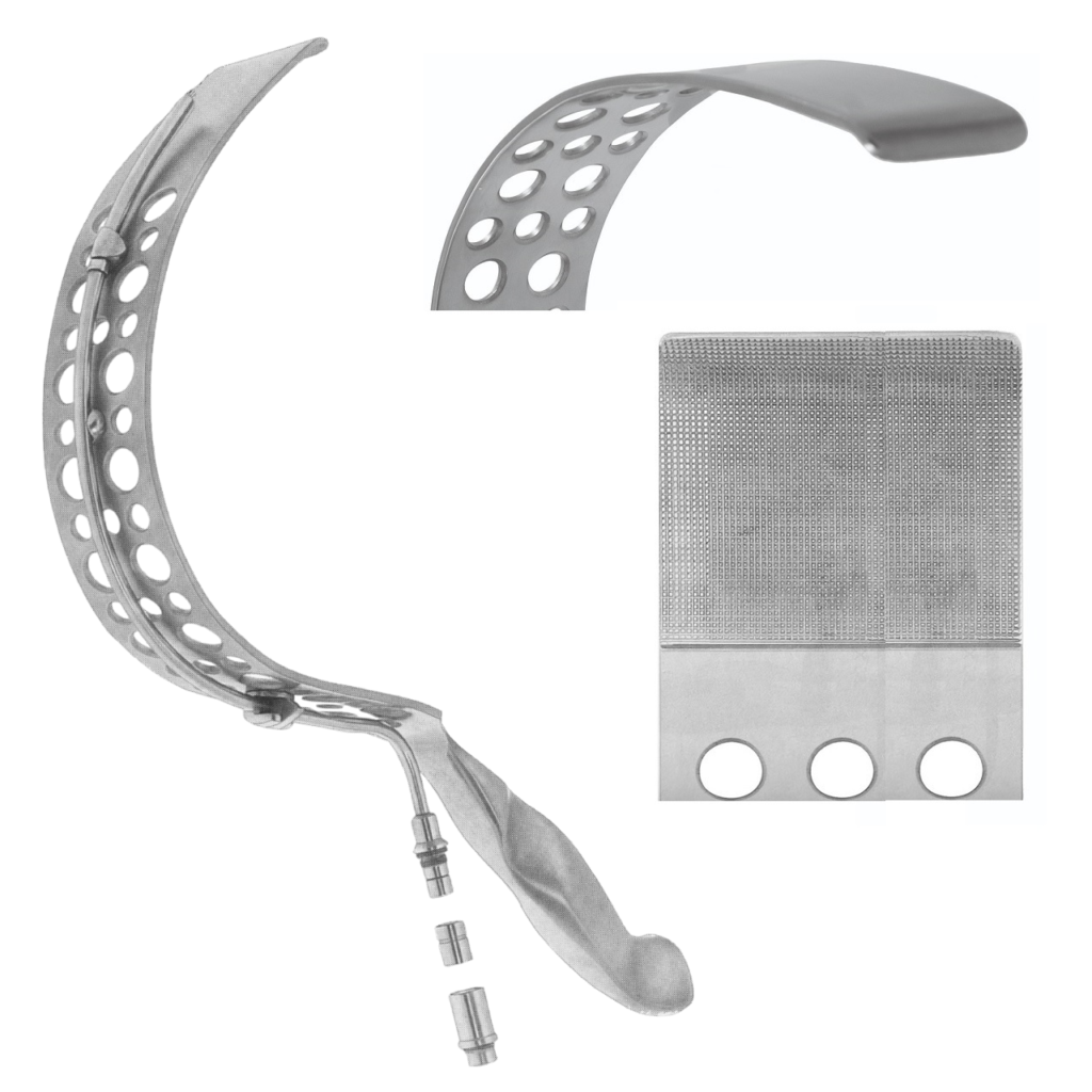 Thorlakson Abdominal Retractor, Fiber Optic, Fenestrated Curved Blade ...